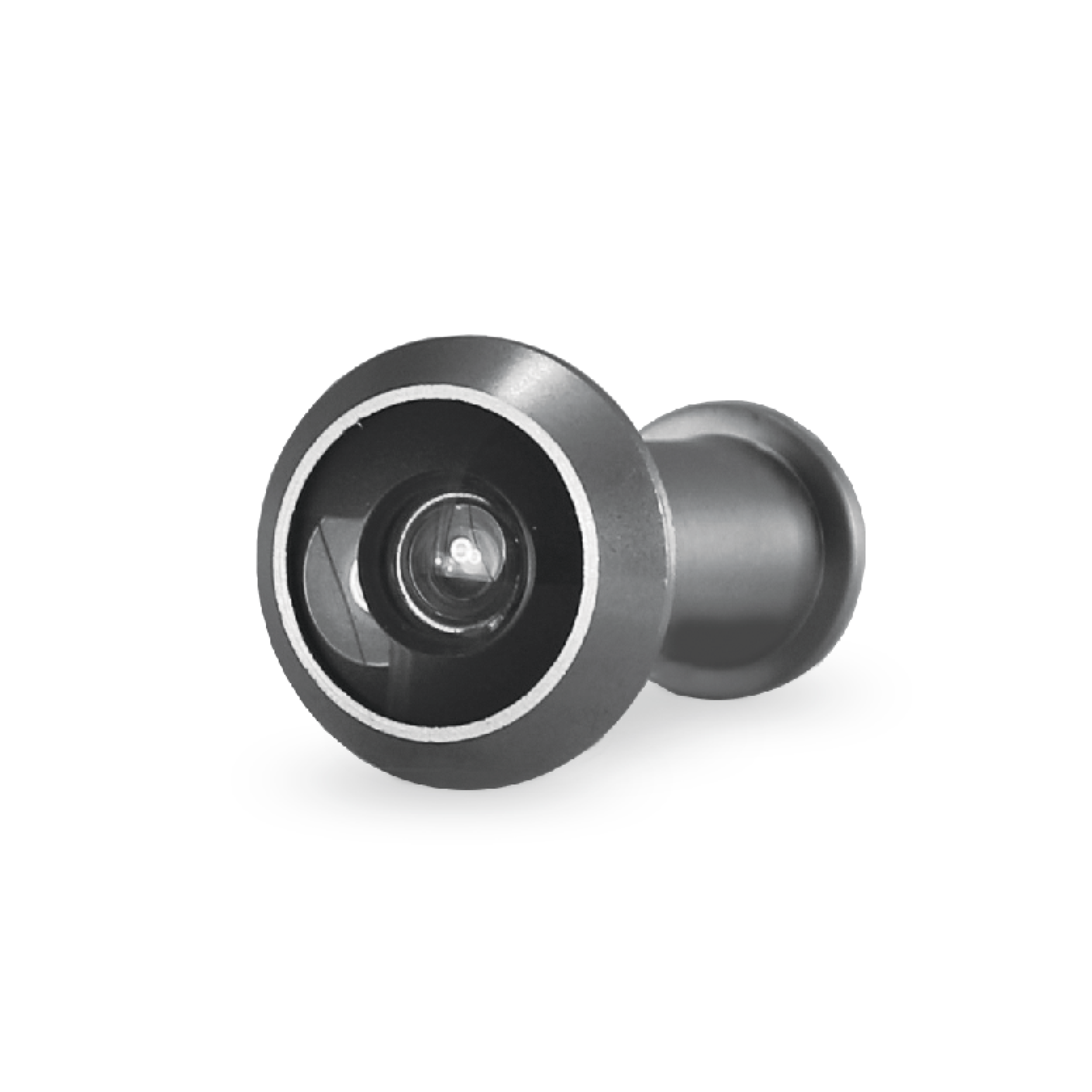 Door Viewer Installed, Satin Chrome - BASIC DOOR VIEWER