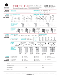 COMMERCIAL RETAIL PROGRAM STEP BY STEP ORDER FORM - COMM RET ORDER FORM