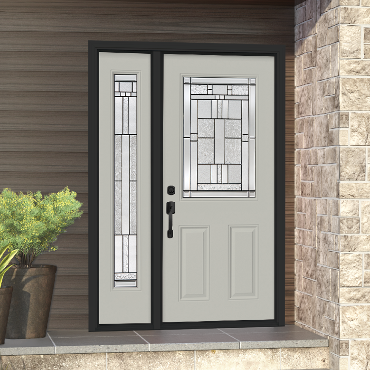 1/2 Lite Neulite Smooth White Fiberglass Slab w/ Composite Frame ...