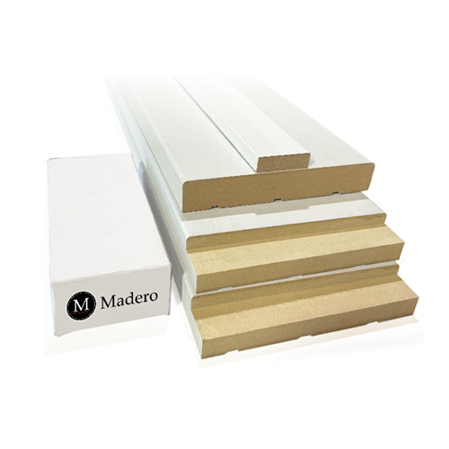 MDF 4-9/16" LH Jamb Pack /W Bullnose 3xC-15 BB Hinges - JPMDF4BNC15LH