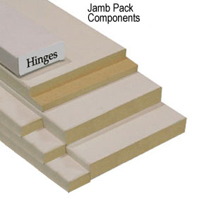 MDF 4 9/16" REV JAMB PACK /W BULLNOSE STOP 3xC-15 5/8/SQ - JPMDF4BNC15REV